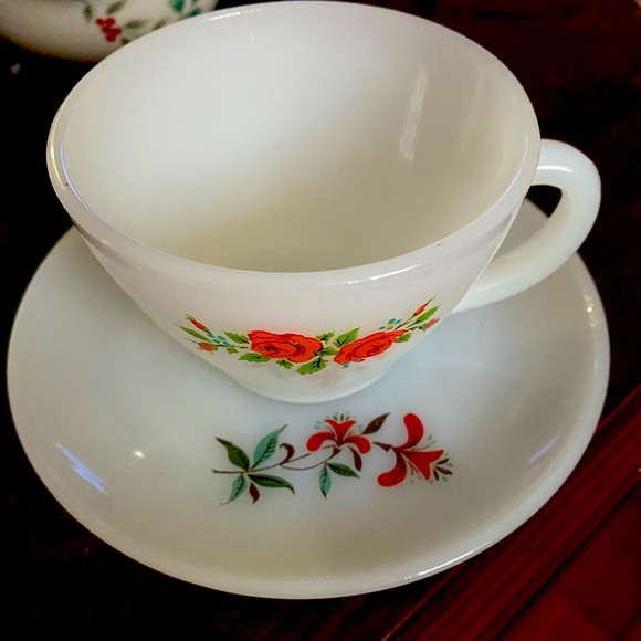 Fire King | Kitchen | Vintage Fire King Cup And Saucer | Poshmark